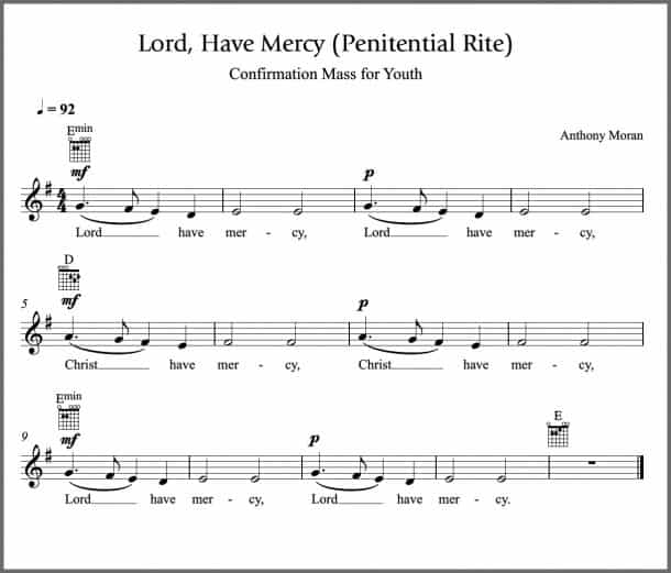 Lord, Have Mercy (Penitential Rite) – Confirmation Mass for Youth ...