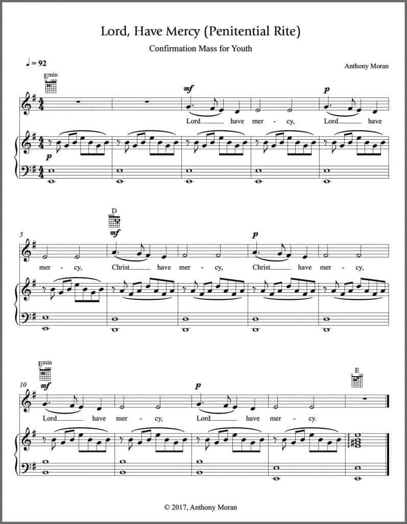 Lord, Have Mercy (Penitential Rite) – Confirmation Mass for Youth ...